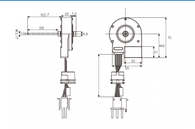 ZW 58 클래스 B 12v 브러시리스 직류 전동기 50 60 hz BLDC 제너레이터 모터